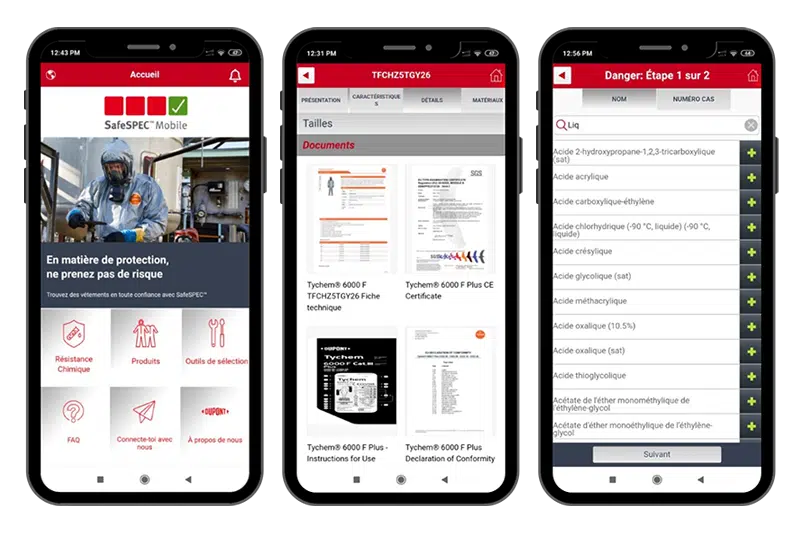 Choisissez la tenue de protection adéquate avec la nouvelle application ...